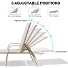 Set of 4 Crestlive Products Aluminum Outdoor Chaise Lounge Chairs 6 ...