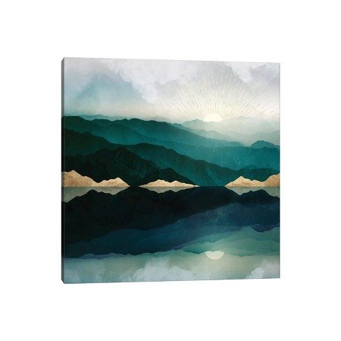 Waters Edge Reflection By Spacefrog Designs Unframed Wall Canvas ...