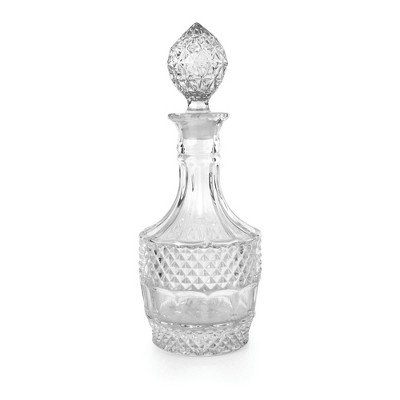 Twine Vintage Crystal Decanter - Cut Crystal Liquor Decanter For Wine ...