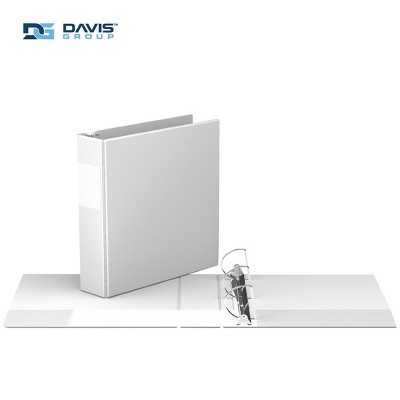 Premium Economy 2" Angle D Ring Binder 6pk White: Davis Group, Hard ...