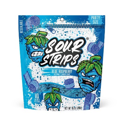 Joyride Candy Sour Blue Raspberry Strips - 3.5oz : Target