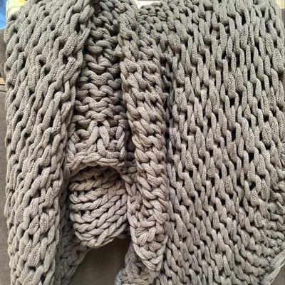 Chunky Knit Throw Blanket Braided, Soft & Cozy - Becky Cameron : Target