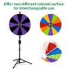 Yescom WinSpin 24" Display Prize Wheel Black & Purple DIY Tripod 12 ...