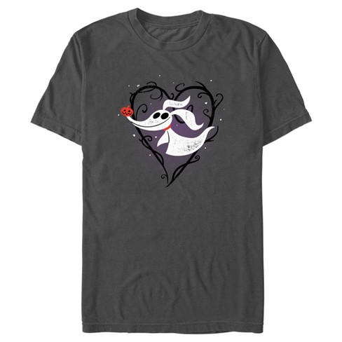 Men's The Nightmare Before Christmas Distressed Heart Zero T-shirt ...