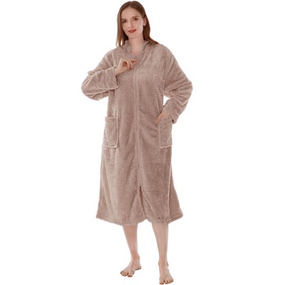 Pavilia Fleece Robe For Women, Plush Warm Bathrobe, Fluffy Soft Spa ...