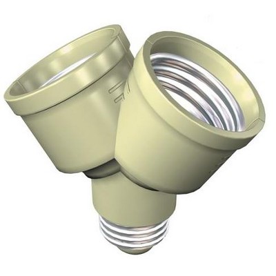 Stanley Tools Twin Socket Adapter - Converts One Bulb Socket Into Two ...