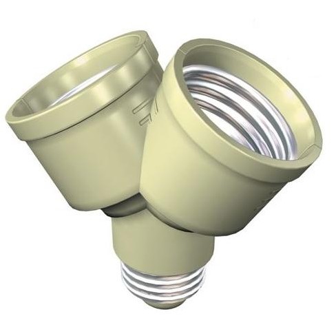 Stanley Tools Twin Socket Adapter - Converts One Bulb Socket Into Two ...