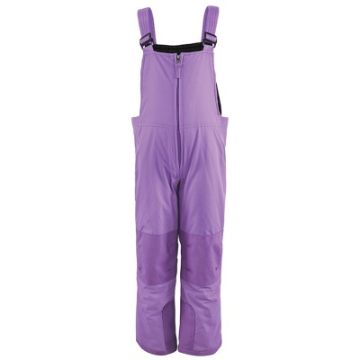 Hudson Baby Unisex Snow Bib Overalls, Solid Purple, 5 Toddler : Target