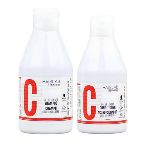 Salerm Cosmetics Hair Lab Color Longer Shampoo (10.6 Oz) & Hair Lab ...