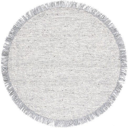 Vermont Vrm701 Hand Loomed Area Rug - Ivory/grey - 6' Round - Safavieh ...