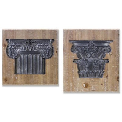 Melrose Vintage Pillar Wall Plaque (set Of 2) : Target