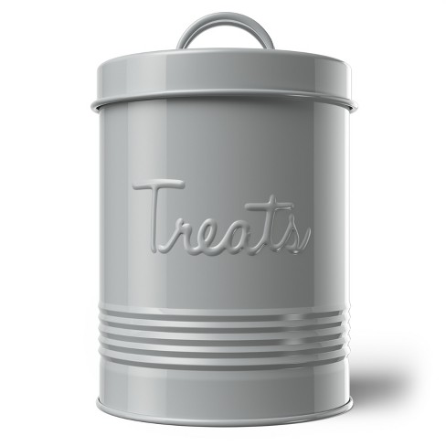 Amici Pet Retro Treats Storage Canister, 72 Oz. , Gray : Target