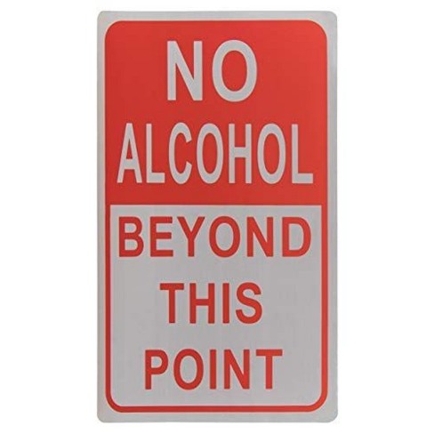 No Alcohol Under 18 Sign