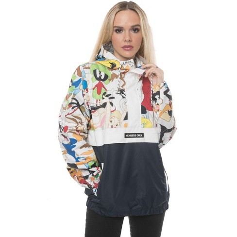 Members Only Women's Looney Tunes Collab Popover Oversized Jacket ...