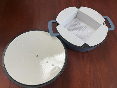 3.5qt Enamel Braiser Blue - Figmint™ : Target