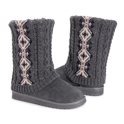 Essentials By Muk Luks Women's Cheryl Boots - Grey, 7 : Target