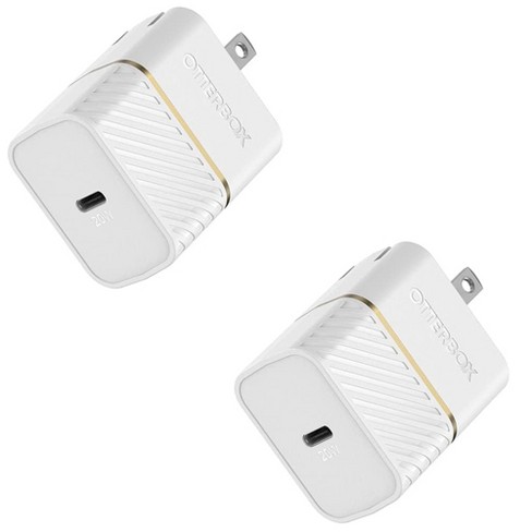 Otterbox Wall Charger Two-pack Fast Charge 20w - Cloud Dust White ...
