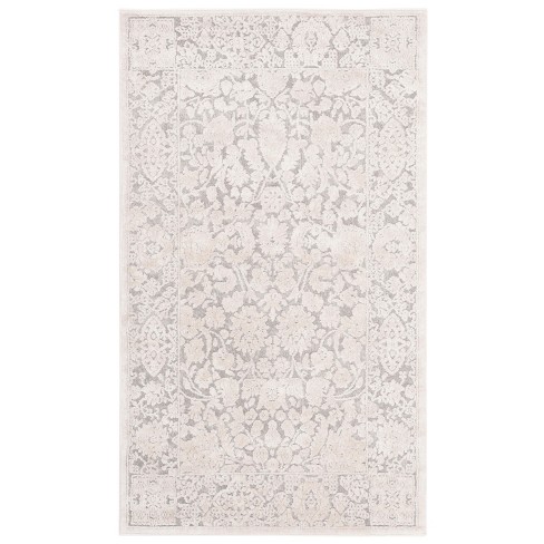Reflection Rft667 Power Loomed Runner Rug - Light Grey/cream - 2'3"x10' - Safavieh. : Target