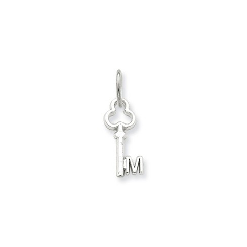 Black Bow Jewelry 14k White Gold, Hannah Collection, Mini Initial M ...