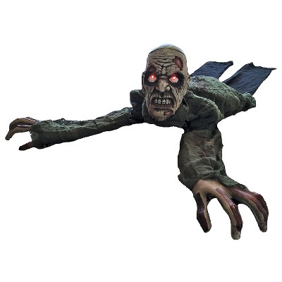 Halloween Express 36 In Animated Crawling Zombie Decoration : Target