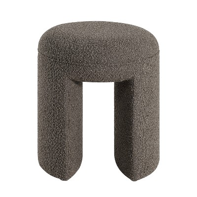 HomeStock 39.5 in.H Brown Finish Low Back Metal Frame Barstool Wood ...