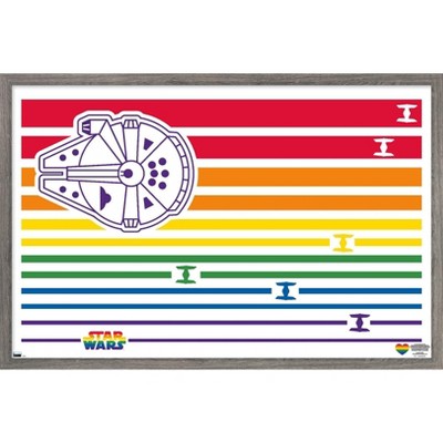 Trends International Star Wars: Saga - Galaxy Framed Wall Poster Prints ...