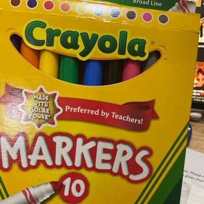 Crayola Markers Broad Line 10ct Classic : Target