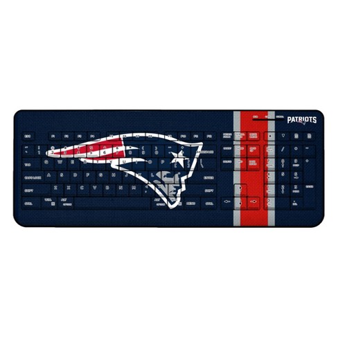 Keyscaper New England Patriots Stripe Wireless Usb Keyboard : Target