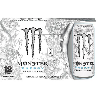 Monster Energy Zero Ultra - 12pk/16 Fl Oz Cans : Target