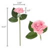 Nature Spring 18pc Artificial Rose Bundle (pink) : Target