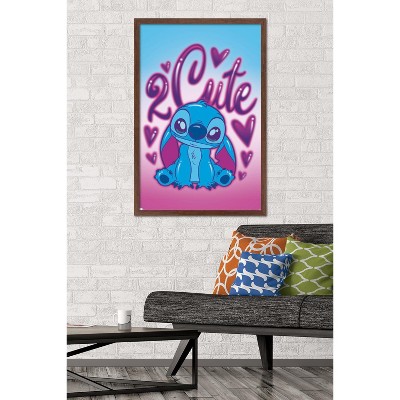 Trends International Disney Lilo And Stitch - 2 Cute Framed Wall Poster ...
