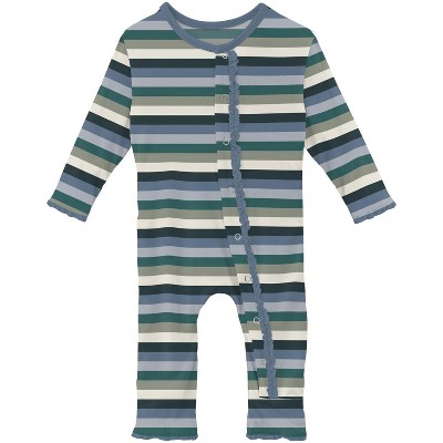Girl Kids' Muffin Ruffle Coverall With Snaps - Kickee 9-12 Months : Target