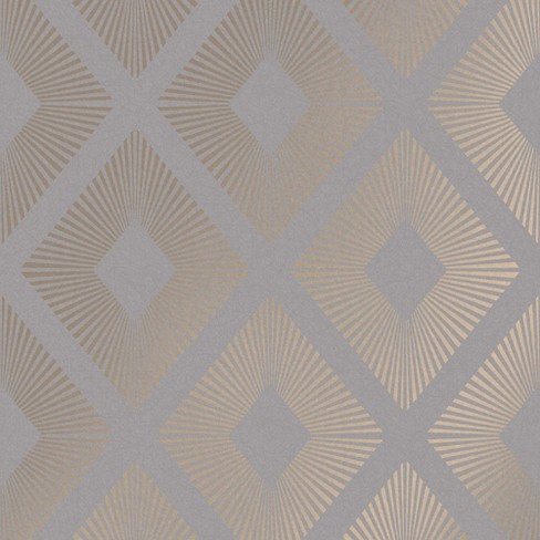 Next Deco Triangle Grey Wallpaper : Target