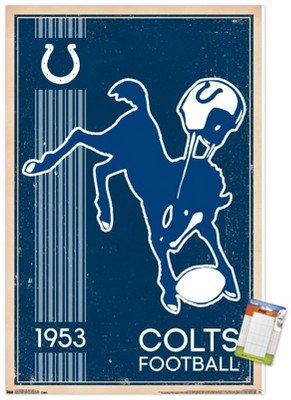 Trends International Nfl Indianapolis Colts - Retro Logo 14 Unframed ...