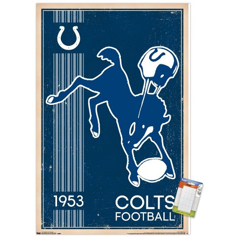 Trends International Nfl Indianapolis Colts - Retro Logo 14 Unframed ...