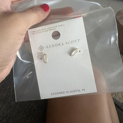 Kendra Scott Emma 14k Gold Over Brass Stud Earrings - Rose Quartz : Target