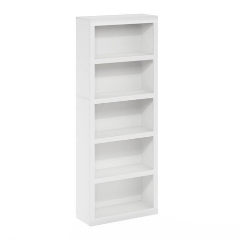 Rail 5-tier Open Shelf Bookcase, White : Target