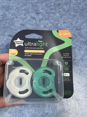 Tommee Tippee Ultra-light Silicone Baby Pacifier 6-18m - Blue/yellow ...