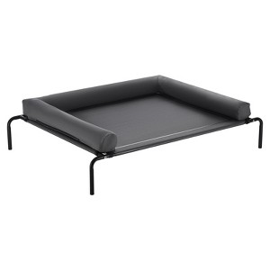 Elevated Dog Bed for Large Dogs up to 110 lbs, Portable with Breathable ...
