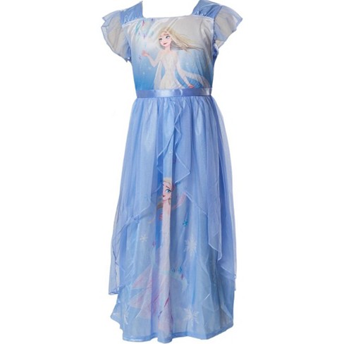 Disney Elsa Girls Fantasy Gown Nightgowns Disney Princess Fantasy Gown ...