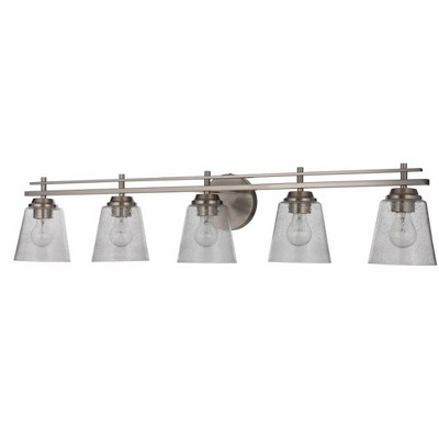 Craftmade Lighting Drake 5 - Light Vanity In Brushed Polished Nickel ...