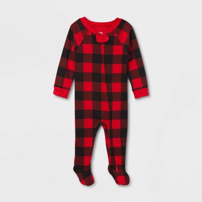 The Peanutshell Footed Baby Sleepers For Boys Or Girls, Buffalo Plaid ...