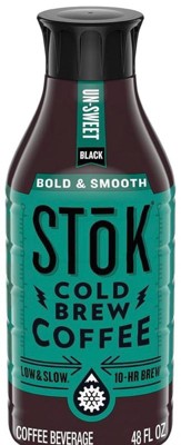Stok Decaf Unsweetened Cold Brew Coffee - 48 Fl Oz : Target