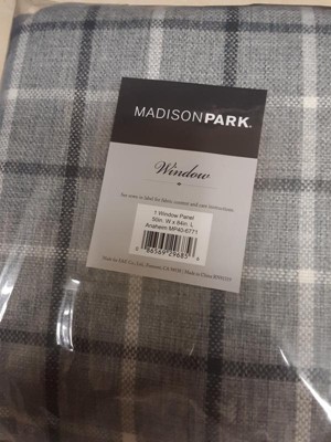 Preston Plaid Rod Pocket And Back Tab Room Darkening Curtain Panel With ...