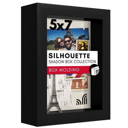Americanflat Shadow Box Frame In Black With Soft Linen Back Mdf And ...