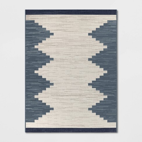 8'9"x12' Mod Dessert Outdoor Rug Green/blue - Threshold™: Loomed ...