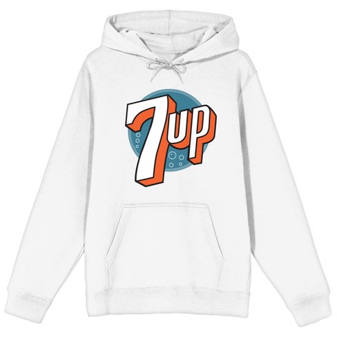 7up Historic Logo Long Sleeve White Adult Sweatshirt-medium : Target