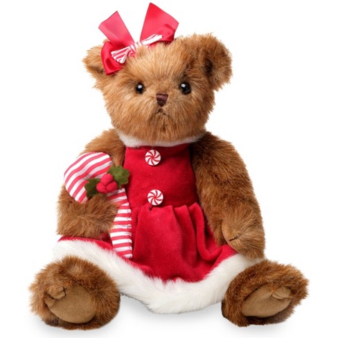 Bearington Christa Cane Stuffed Animal 14 Inch Christmas Teddy Bear Plush Decoration Target