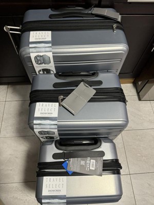 Travel Select Snowcreek Matte 3pc Hardside Spinner Luggage Set With Usb ...