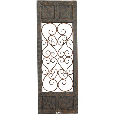 Olivia & May Traditional Wood Scroll Window Inspired Wall Decor With ...